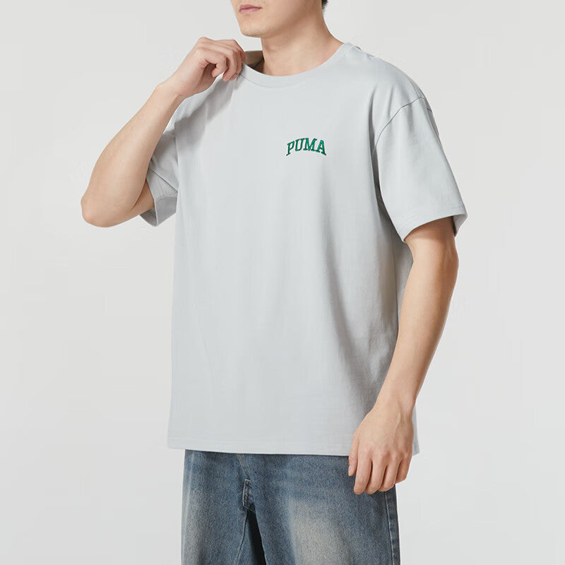 PUMA puma logo t-shirt 'grey'