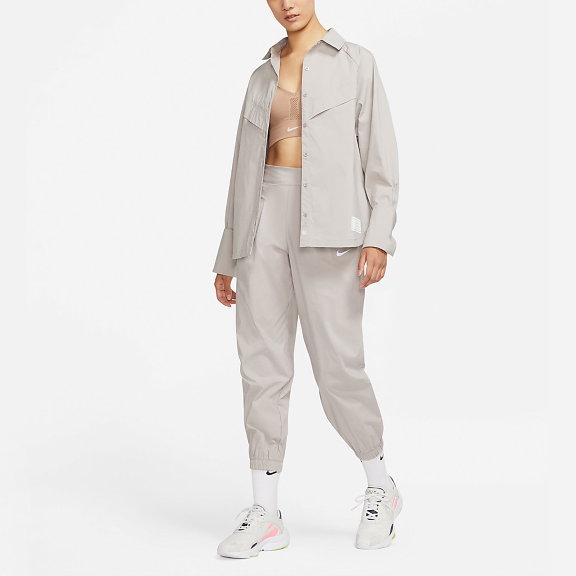 NIKE Nike Sportswear Icn Clsh Wvn Ls Top Long Sleeved Shirt