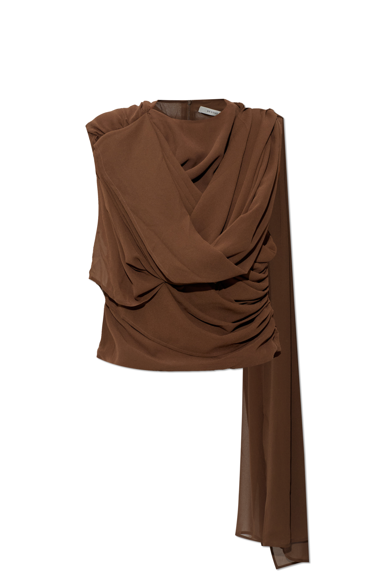 GESTUZ Gestuz Asymmetrical Draped Top