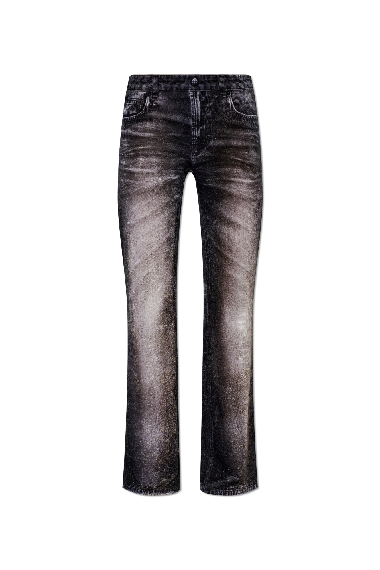 PARIS TEXAS bettina snake-effect leather knee-high boots