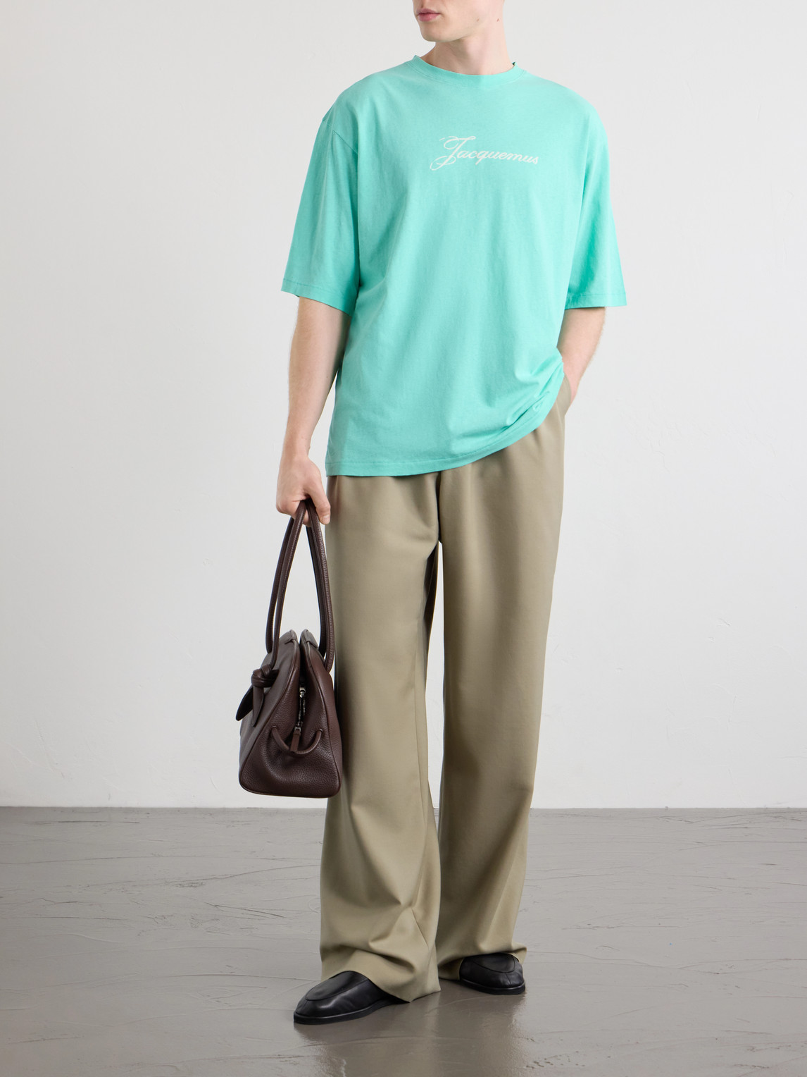 JACQUEMUS Jacquemus - Logo-Print Cotton and Hemp-Blend T-Shirt - Men - Green - S