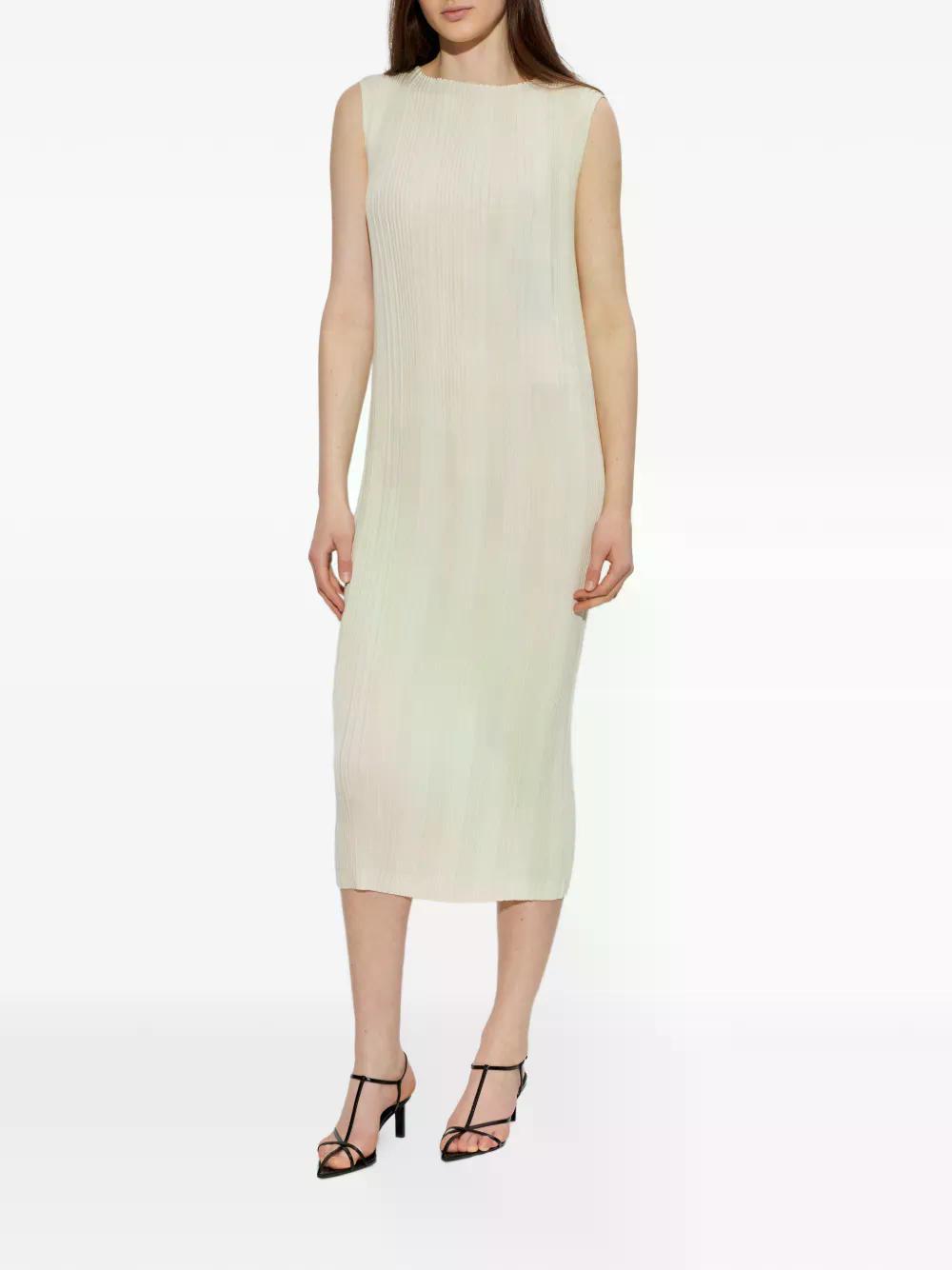 ISSEY MIYAKE Issey Miyake Pleated Sleeveless Midi Dress