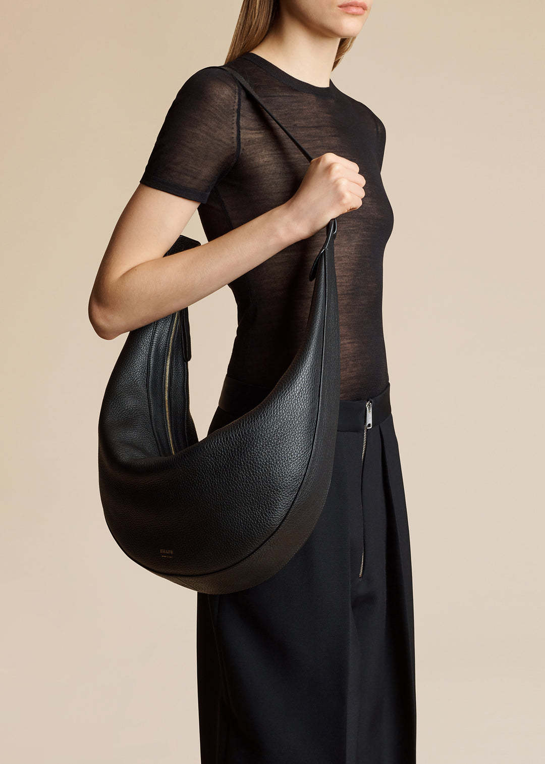 KHAITE Augustina Zipped Hobo Bag