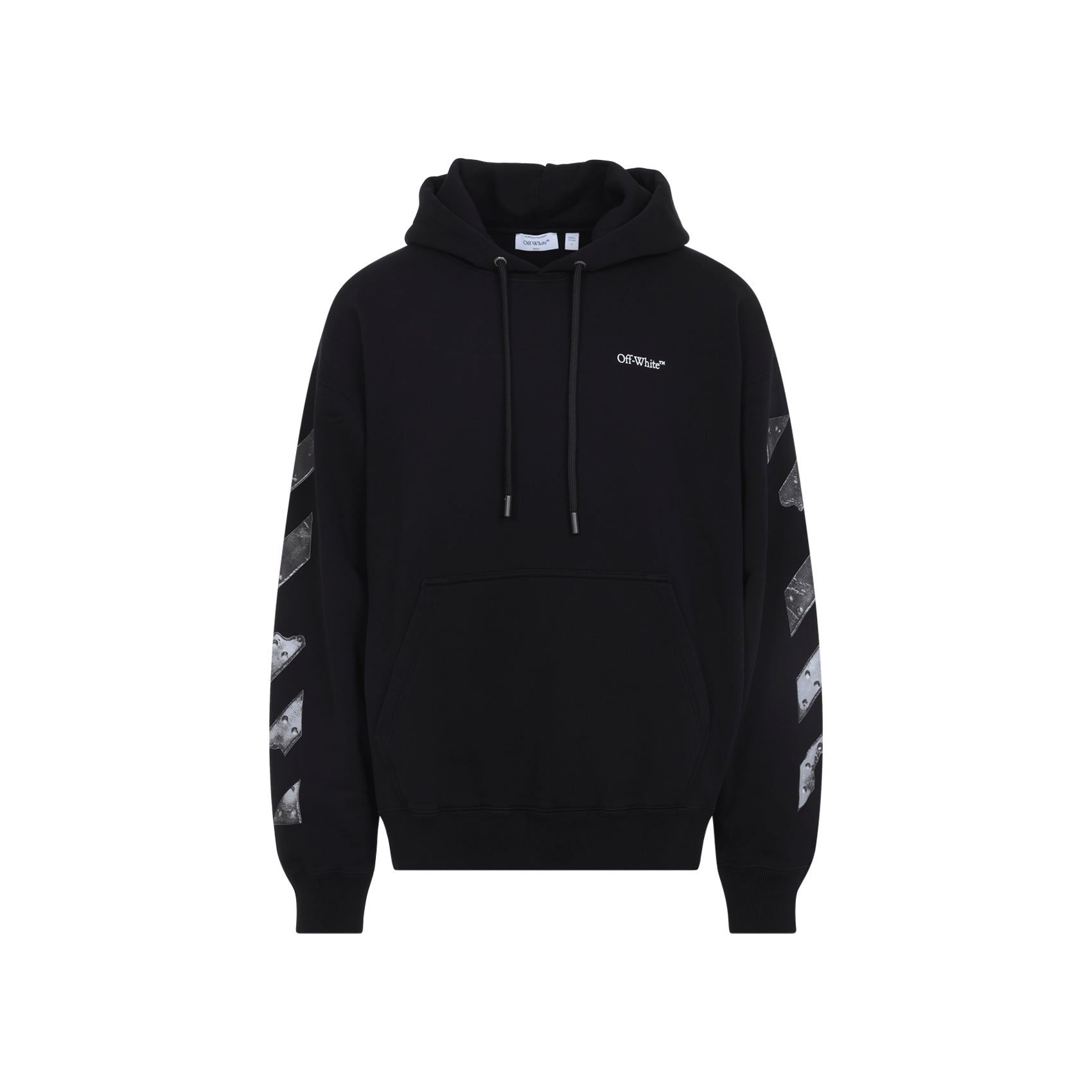 Off-White Diag Galaxy Brushed Over Hoodie - Black | Editorialist