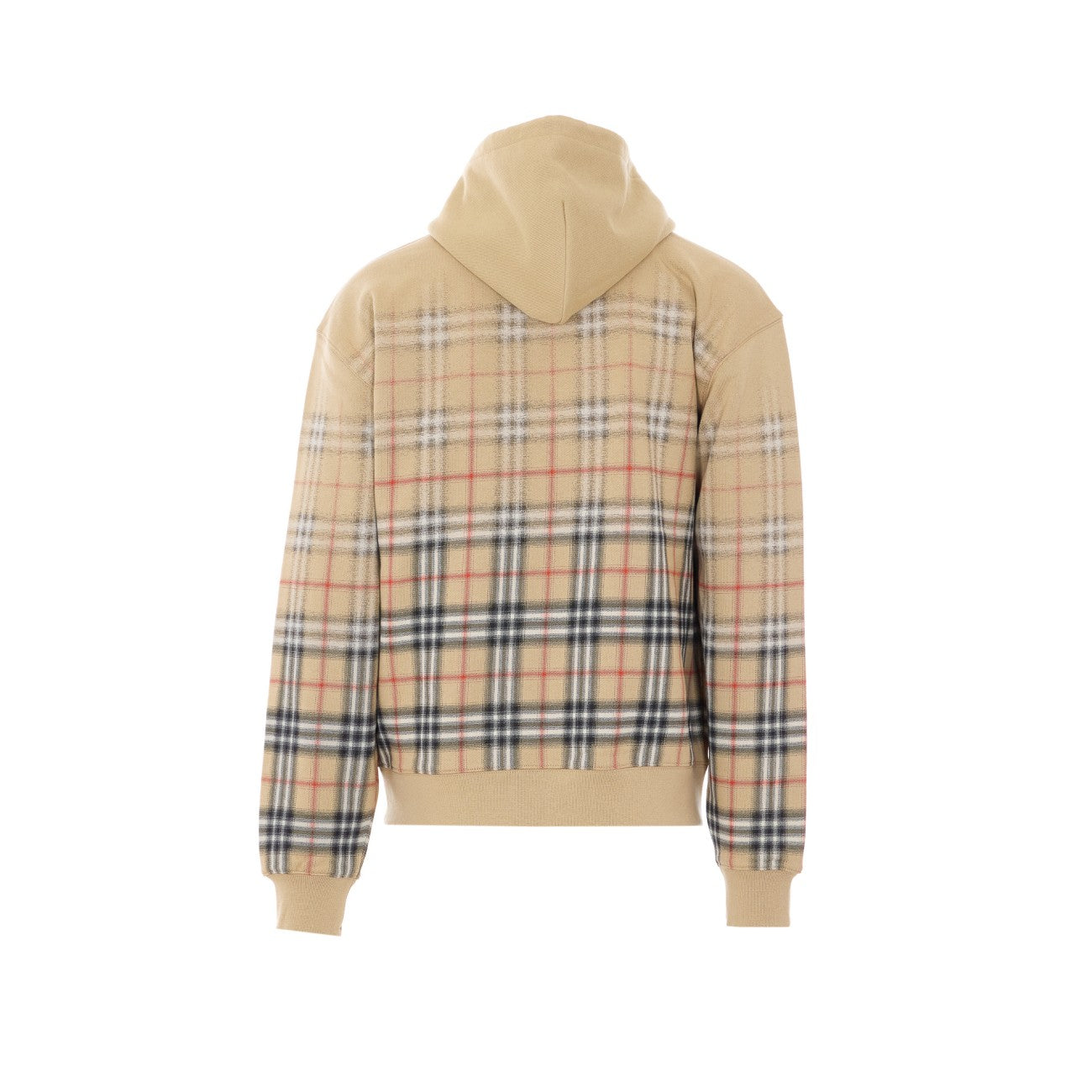 Burberry Hove Check Embroidery Logo Zip Hoodie - Navy Blue