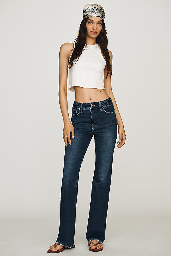 GOOD AMERICAN Good American Soft Tech Good Classic High-Rise Bootcut Jeans