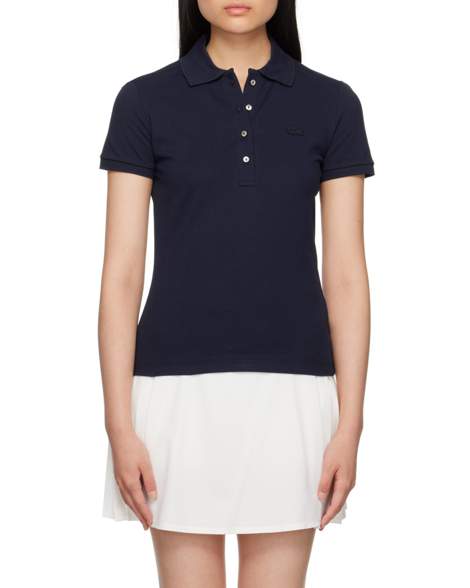 LACOSTE Lacoste L.12.D Slim Fit Stretch Mini Piqué Polo Shirt