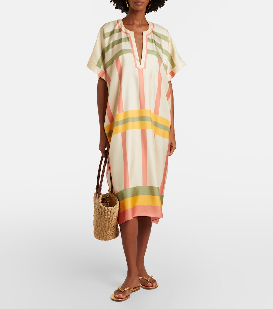 ERES Eres Ice Striped Silk Twill Kaftan