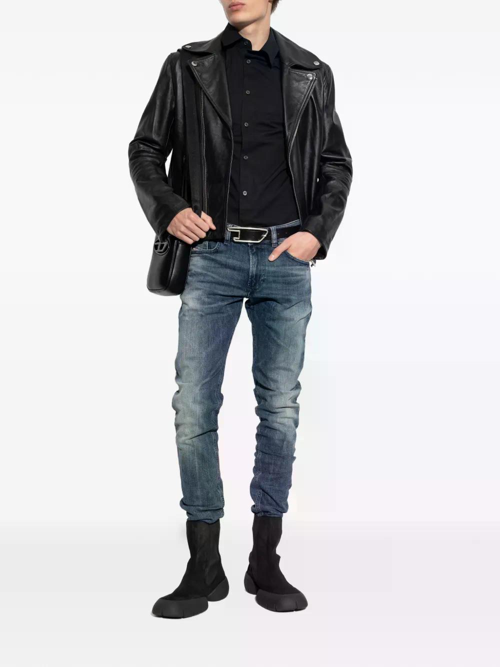 DIESEL® s-kinny-epcl logo-embroidered shirt
