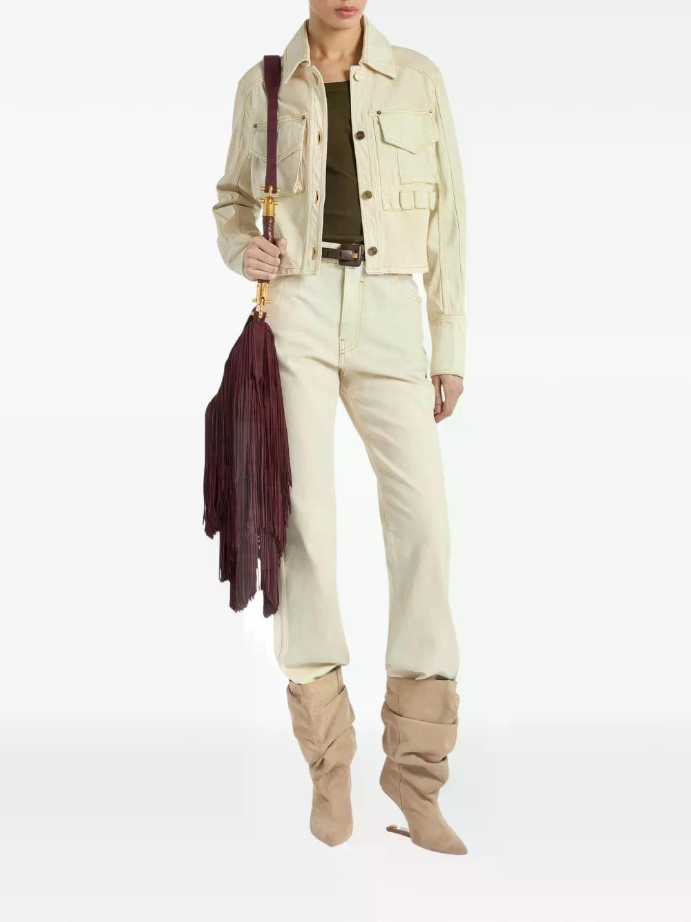 BALMAIN Balmain High-Waisted Faded Denim Jeans