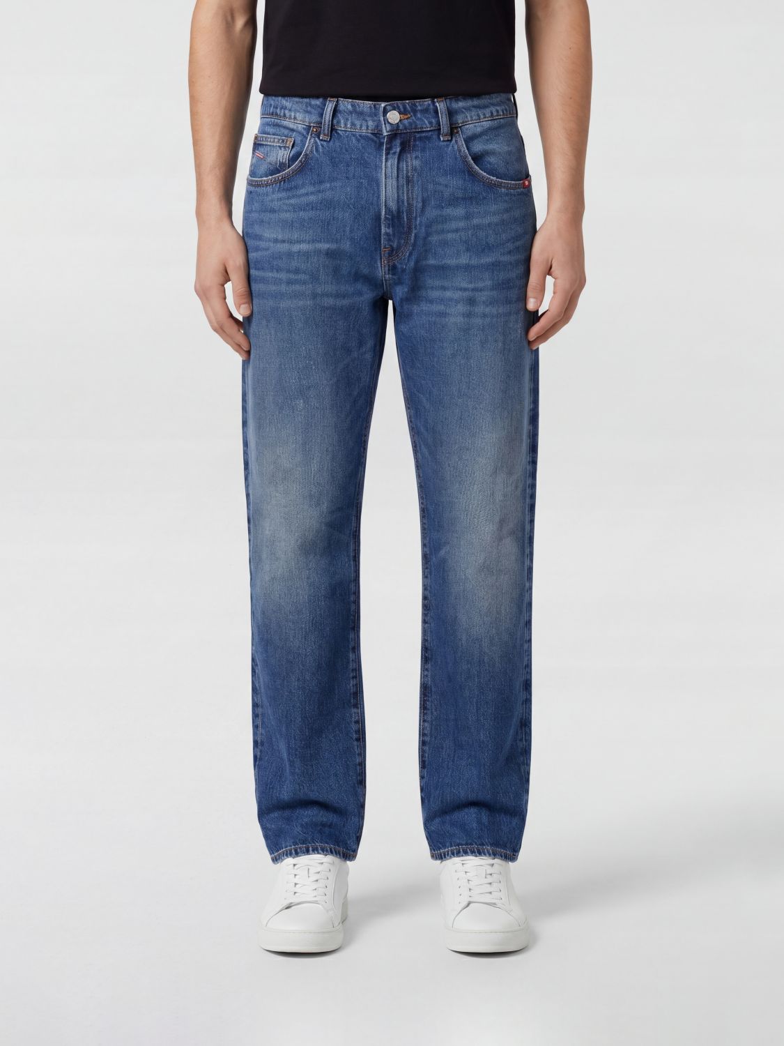 AMISH Amish James Straight Cotton Denim Jeans