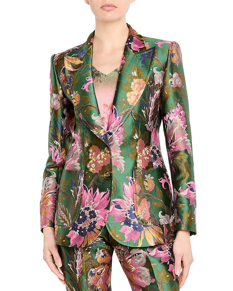 ETRO Etro Floral Peak Lapel Fitted Jacket