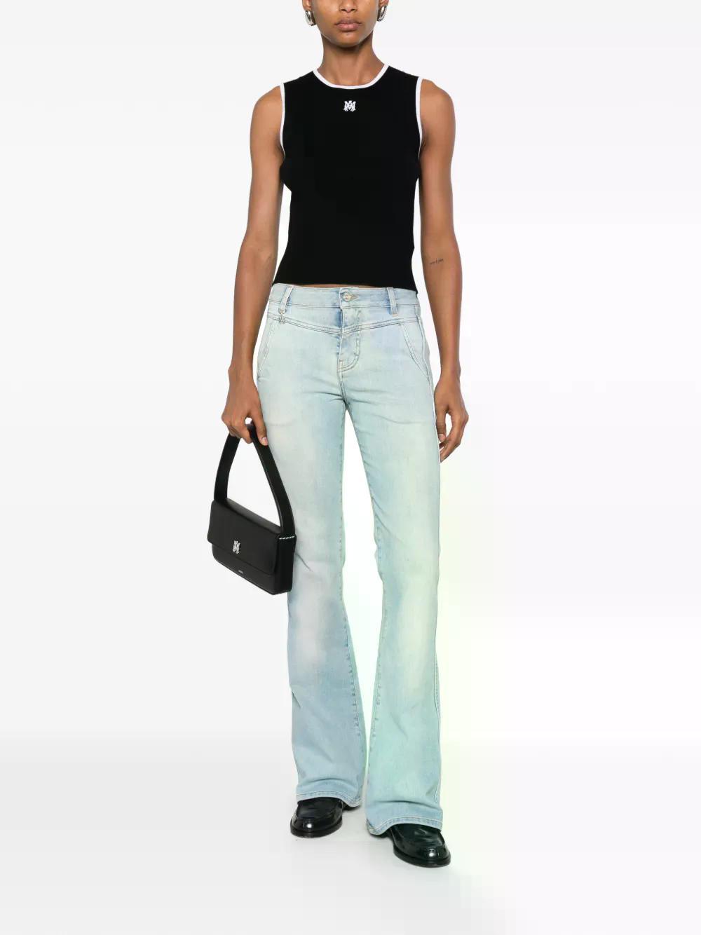 AMIRI AMIRI Logo-Embroidered Ribbed Tank Top