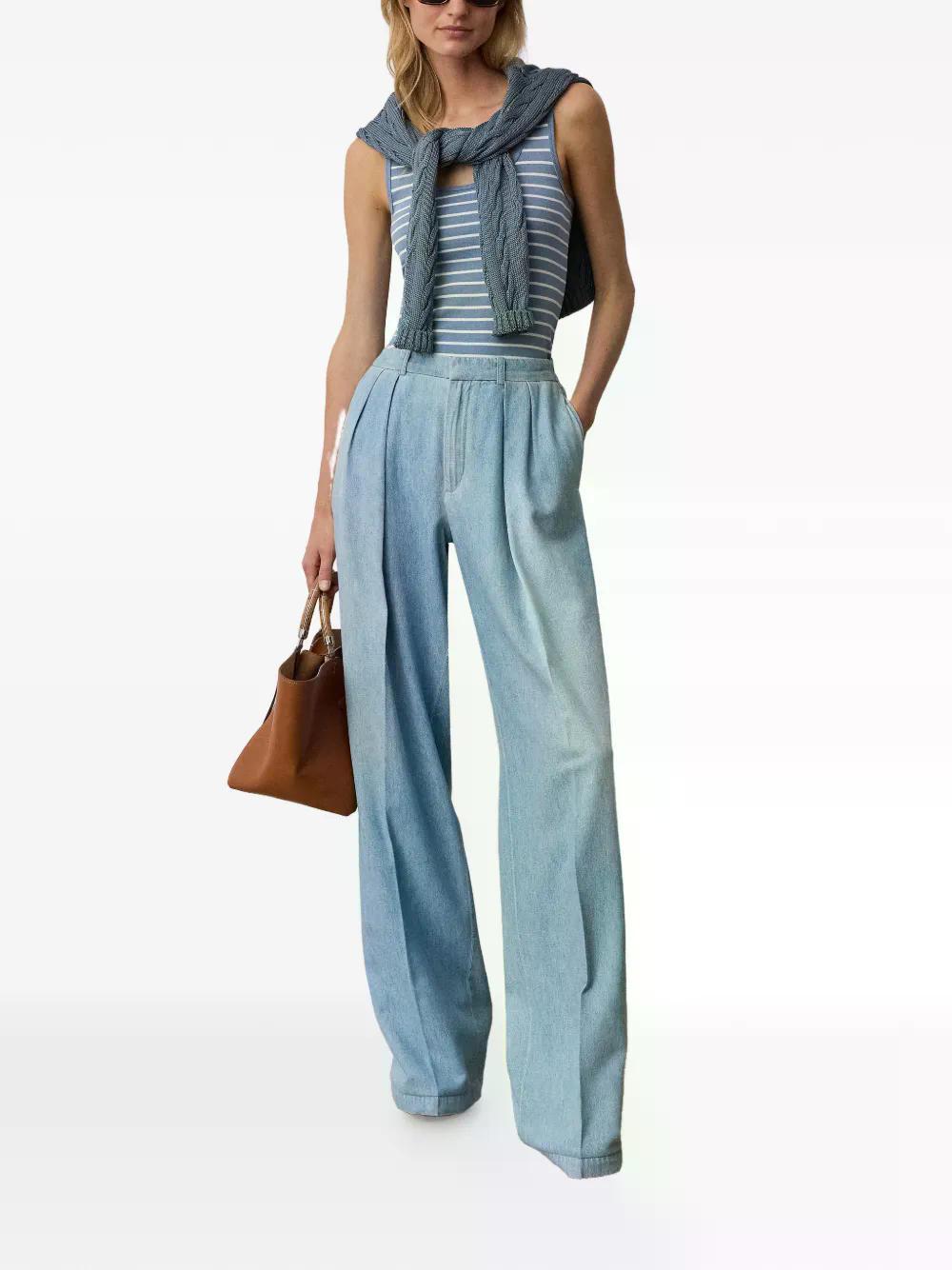 RALPH LAUREN Ralph Lauren Collection Ellis Striped Tank Top