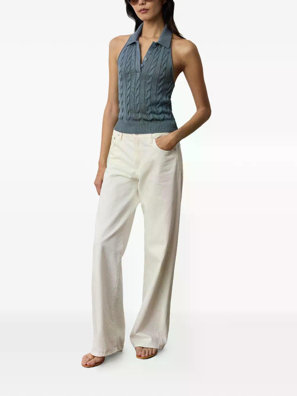RALPH LAUREN Ralph Lauren Collection Cable-Knit Halterneck Sweater