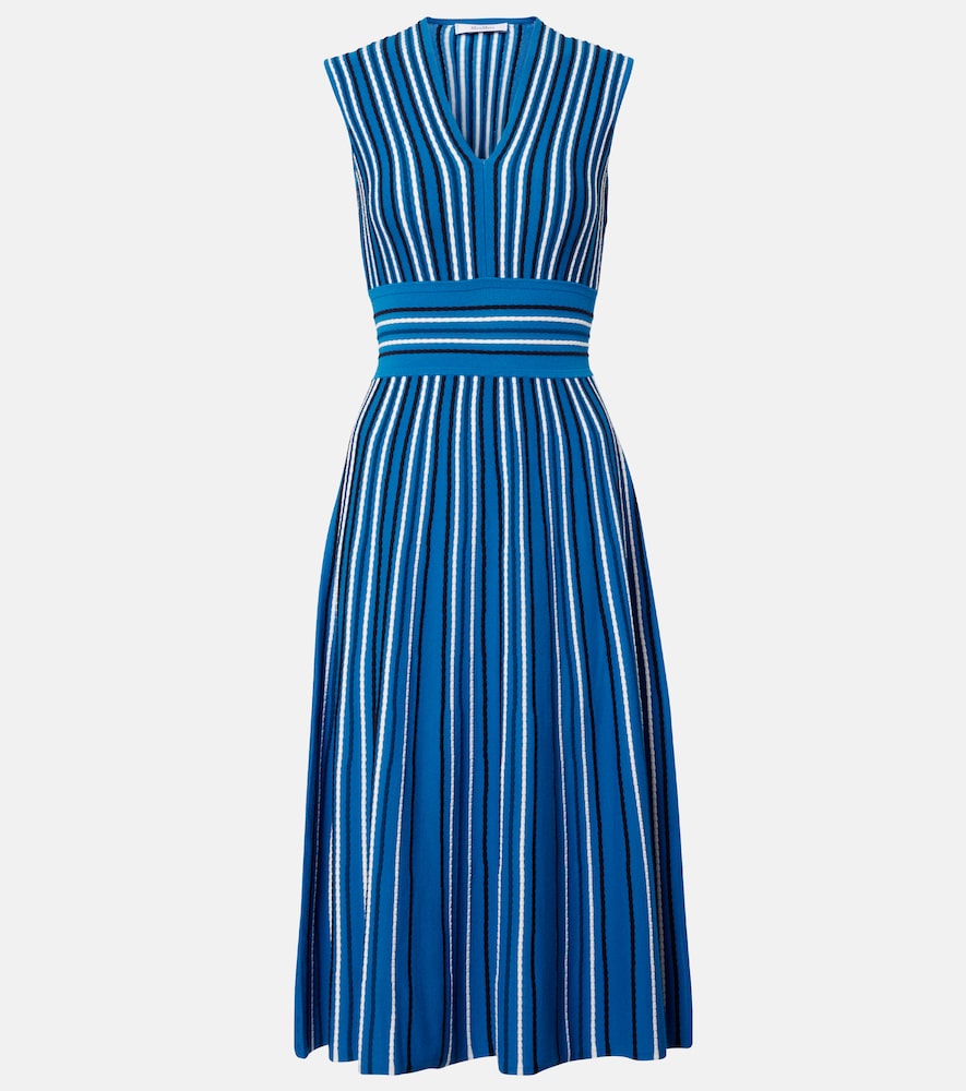 MAX MARA Max Mara Striped Knitted Midi Dress