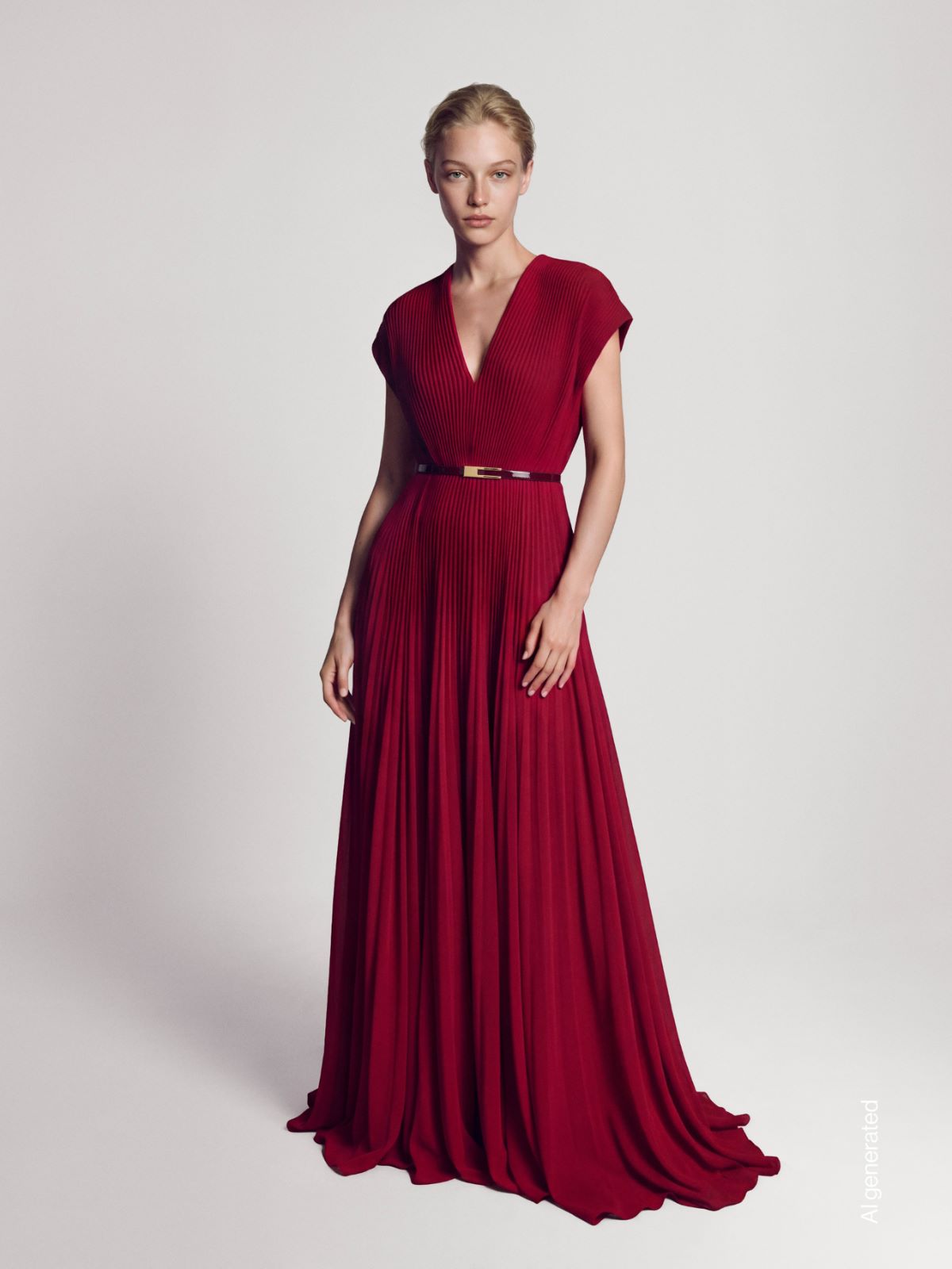 MAX MARA Max Mara Long Sable Georgette Dress