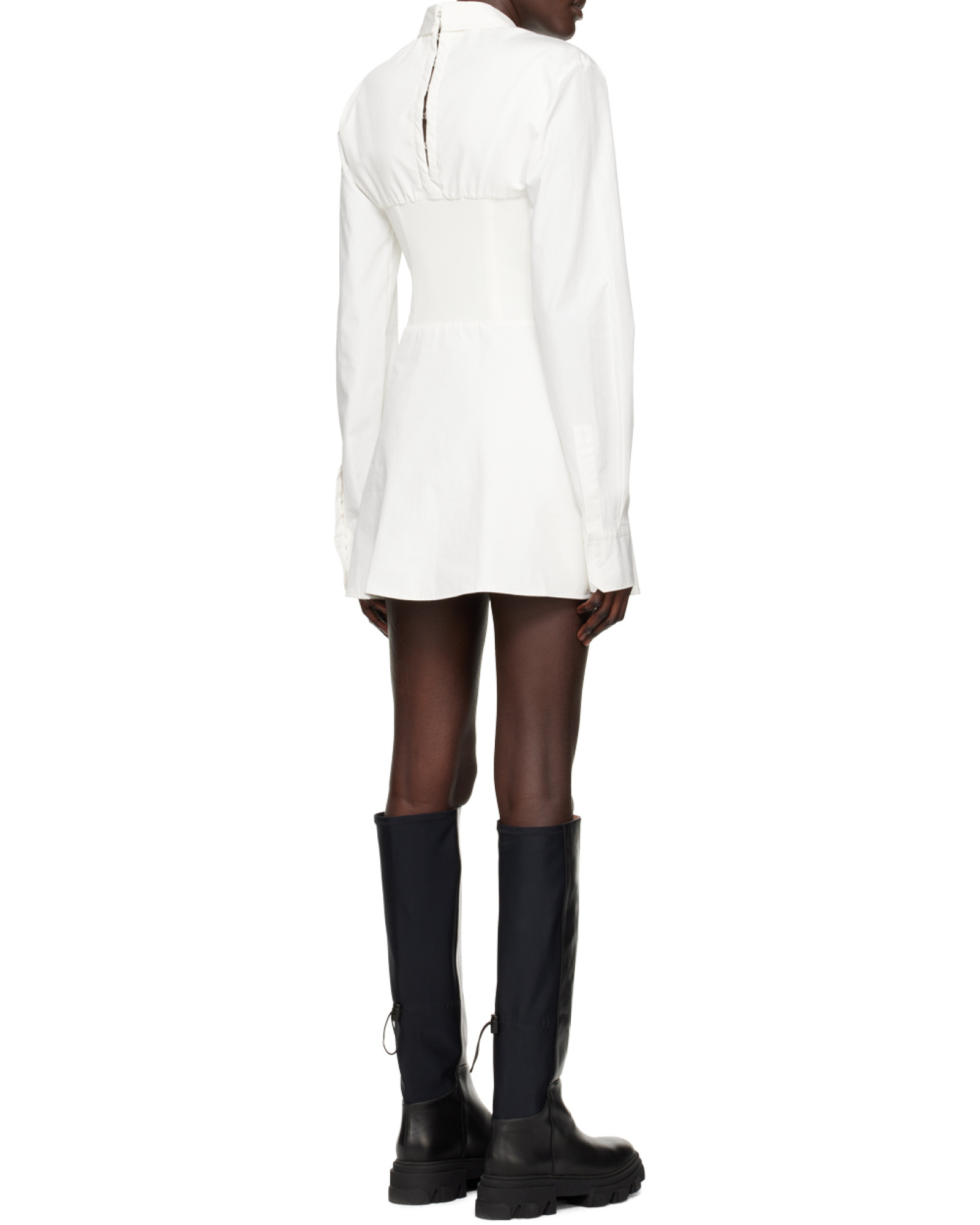Dion Lee Fan Lace Zip Mini Dress In Black - 50% Off | Editorialist