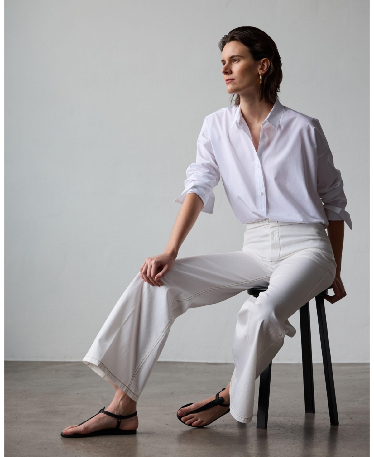 CALLAS MILANO Callas Milano Jane Cotton Stretch Flare Trousers