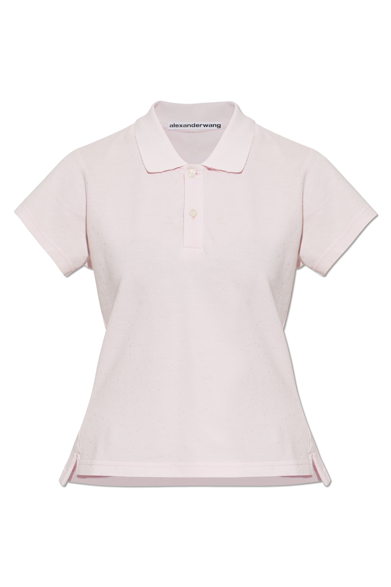 ALEXANDER WANG Alexander Wang Polo with Crystal Embellishments