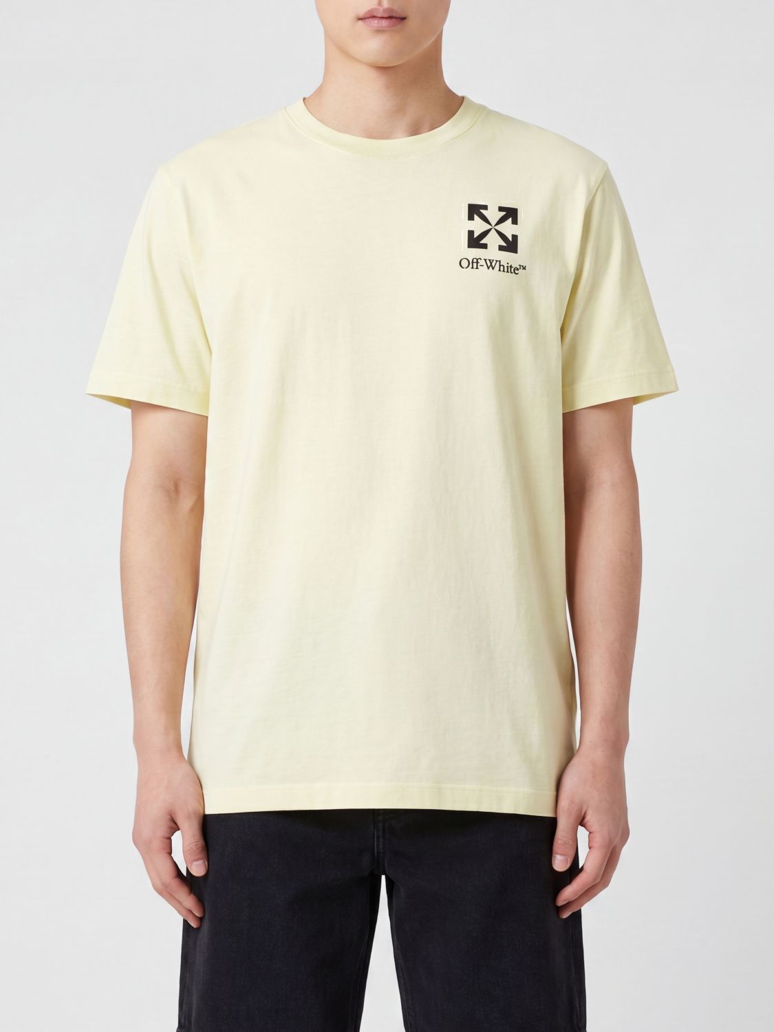 OFF-WHITE cotton t-shirt with arrow logo