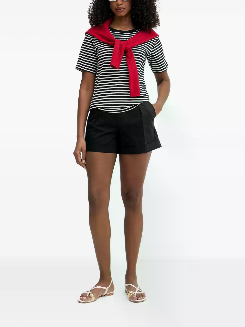 TWINSET TWINSET Logo Embroidered Striped T-Shirt