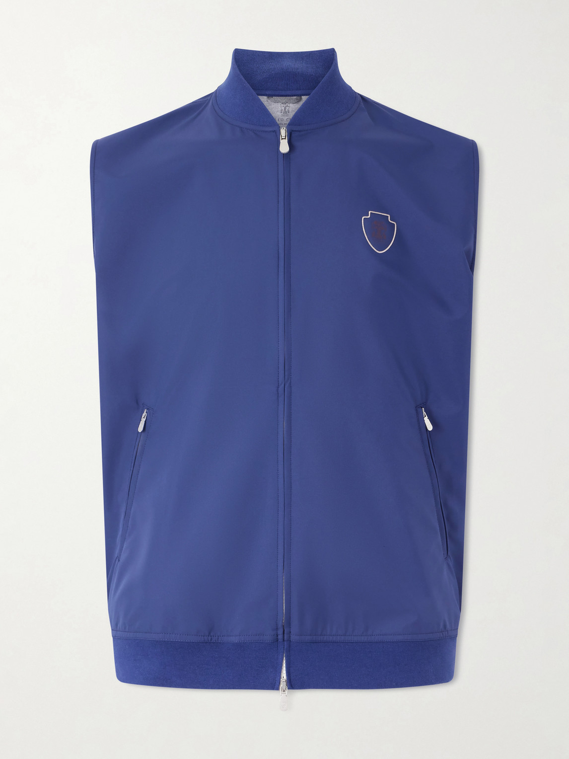 BRUNELLO CUCINELLI Logo-Appliquéd Tech-Shell Gilet