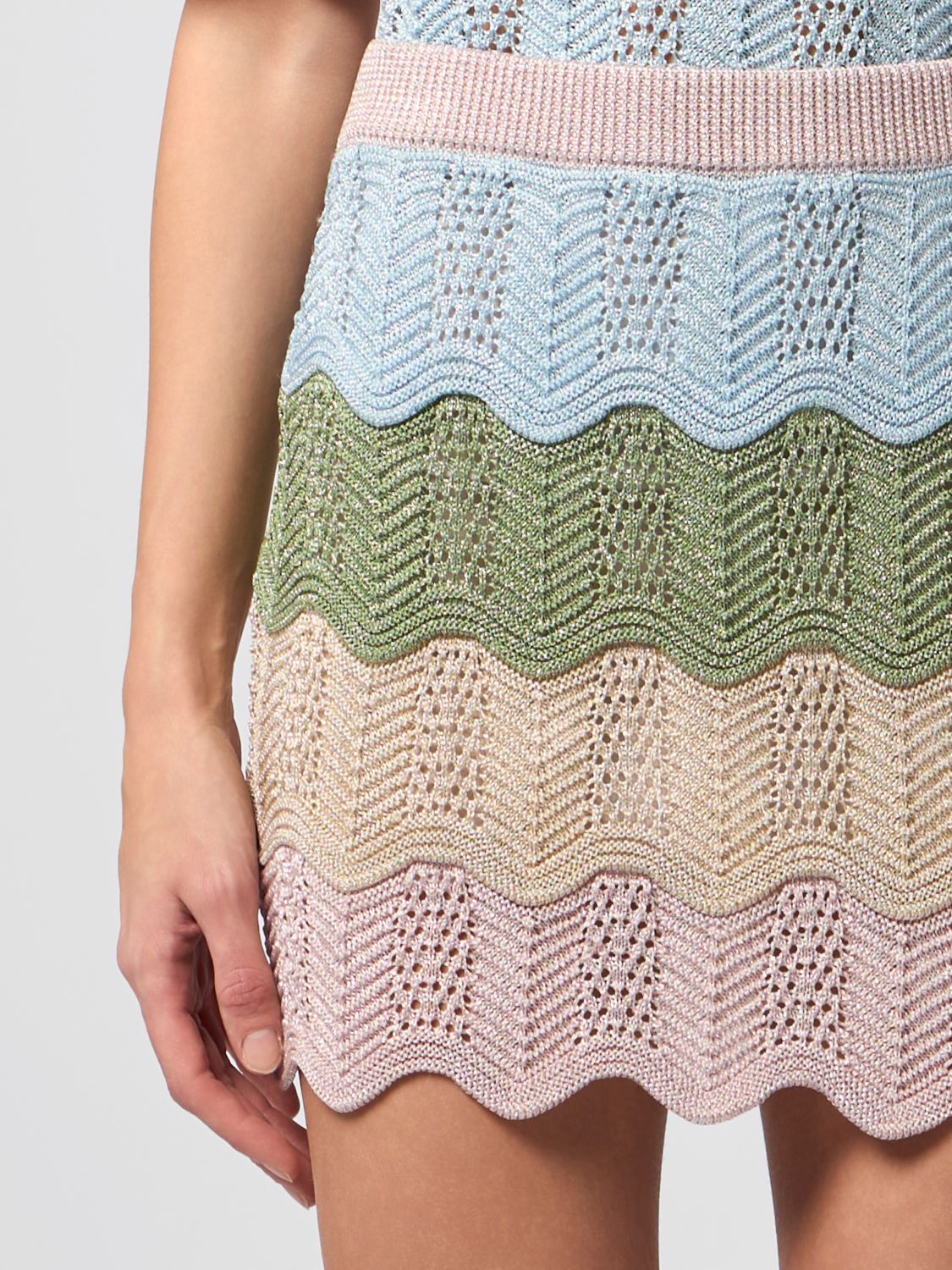 MISSONI Zigzag Sheer Halterneck Top