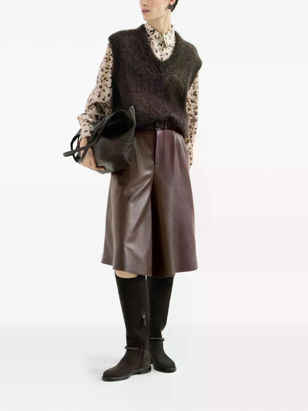 BRUNELLO CUCINELLI Brunello Cucinelli Mohair Sweater Vest with Monili Embellishment