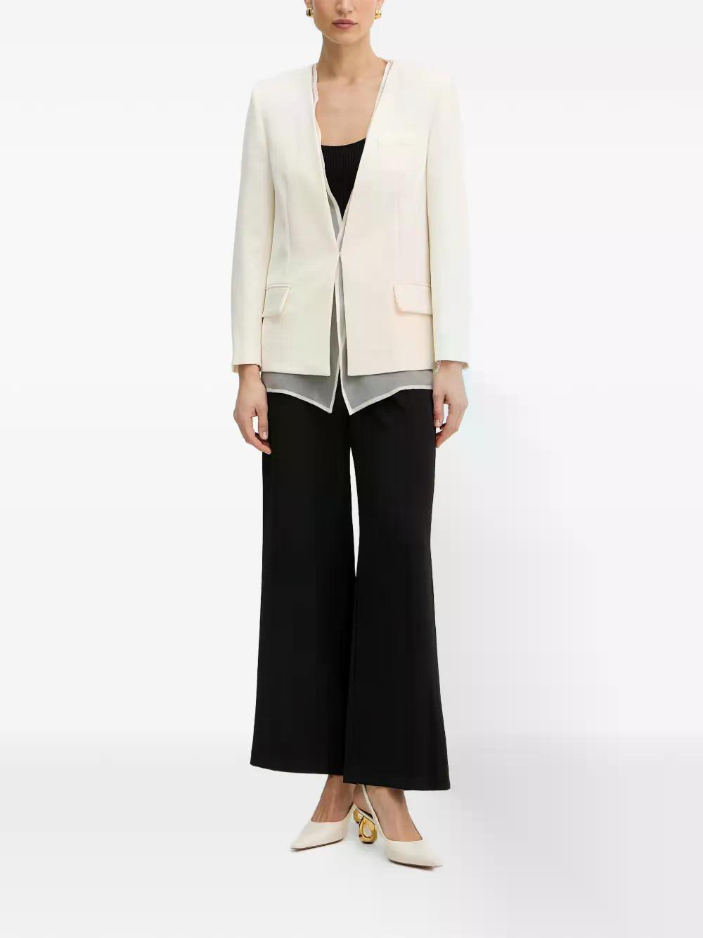 SIMONA CORSELLINI Simona Corsellini Cady Organza-Detail Blazer