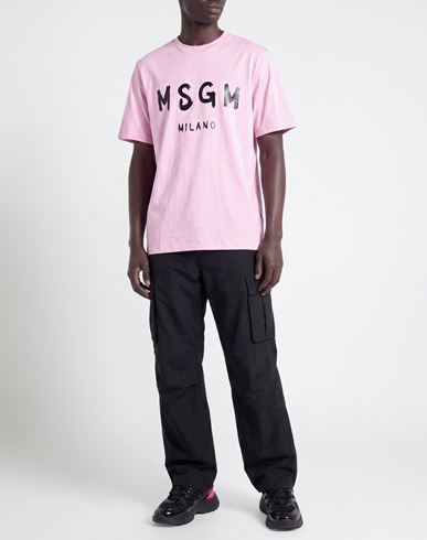 MSGM man t-shirt military green size m cotton