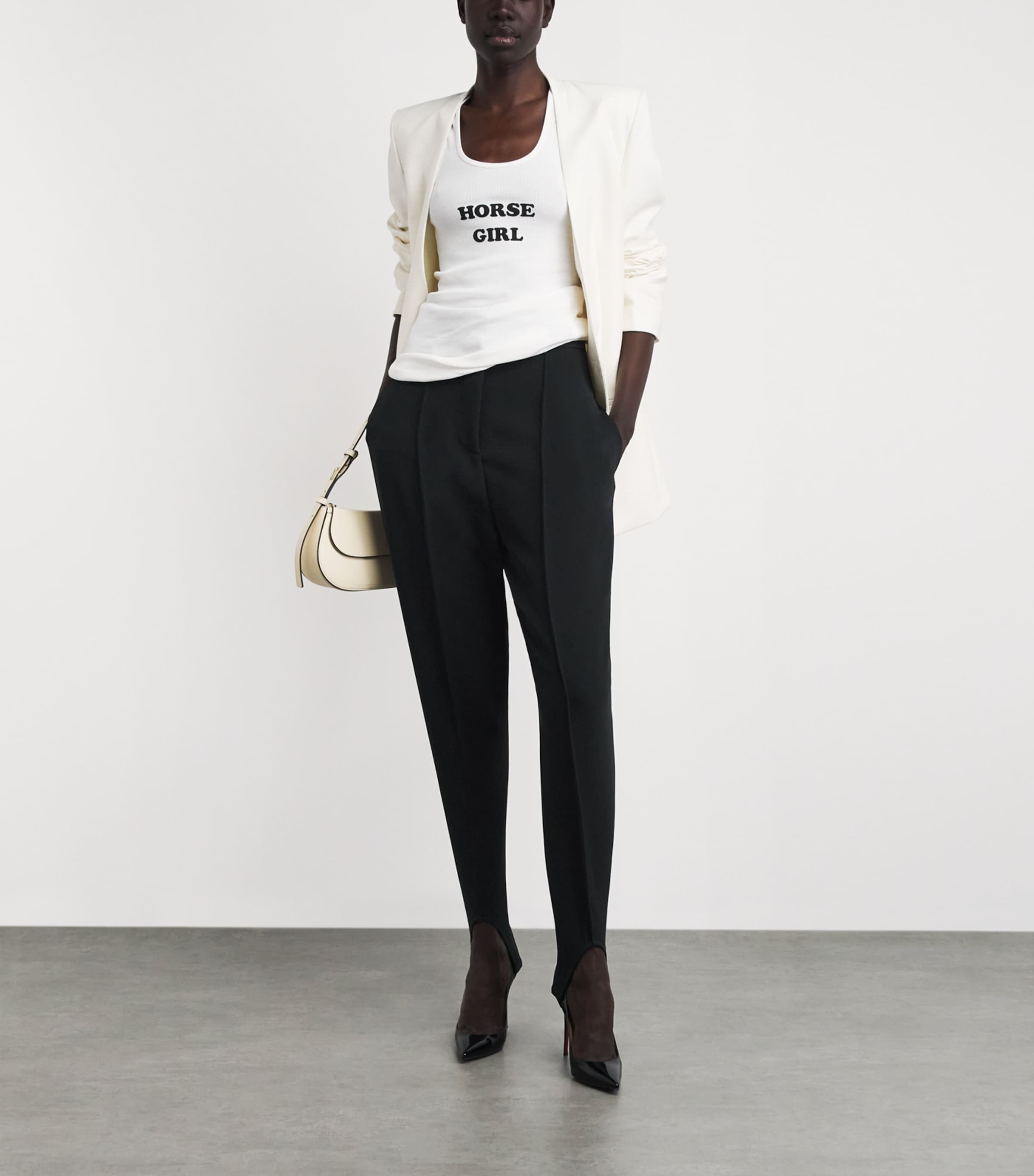 STELLA MCCARTNEY crepe tapered leggings