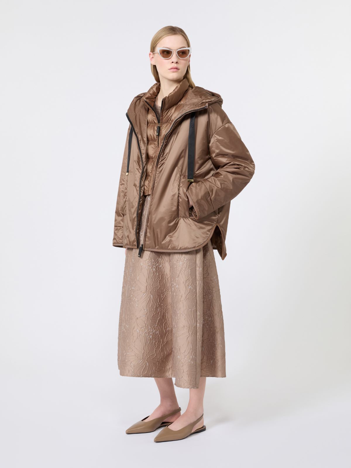 MAX MARA Max Mara Oversized Padded Jacket in Water-Repellent Canvas