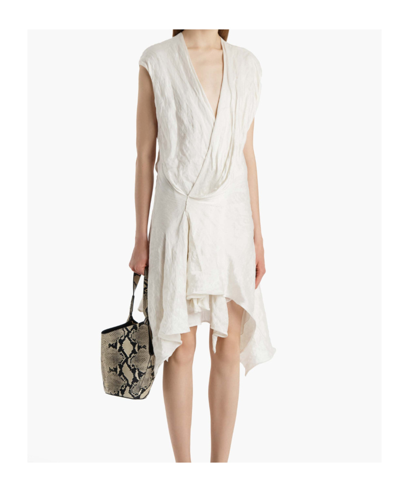 KHAITE Khaite Merith Cap-Sleeved Mini Dress