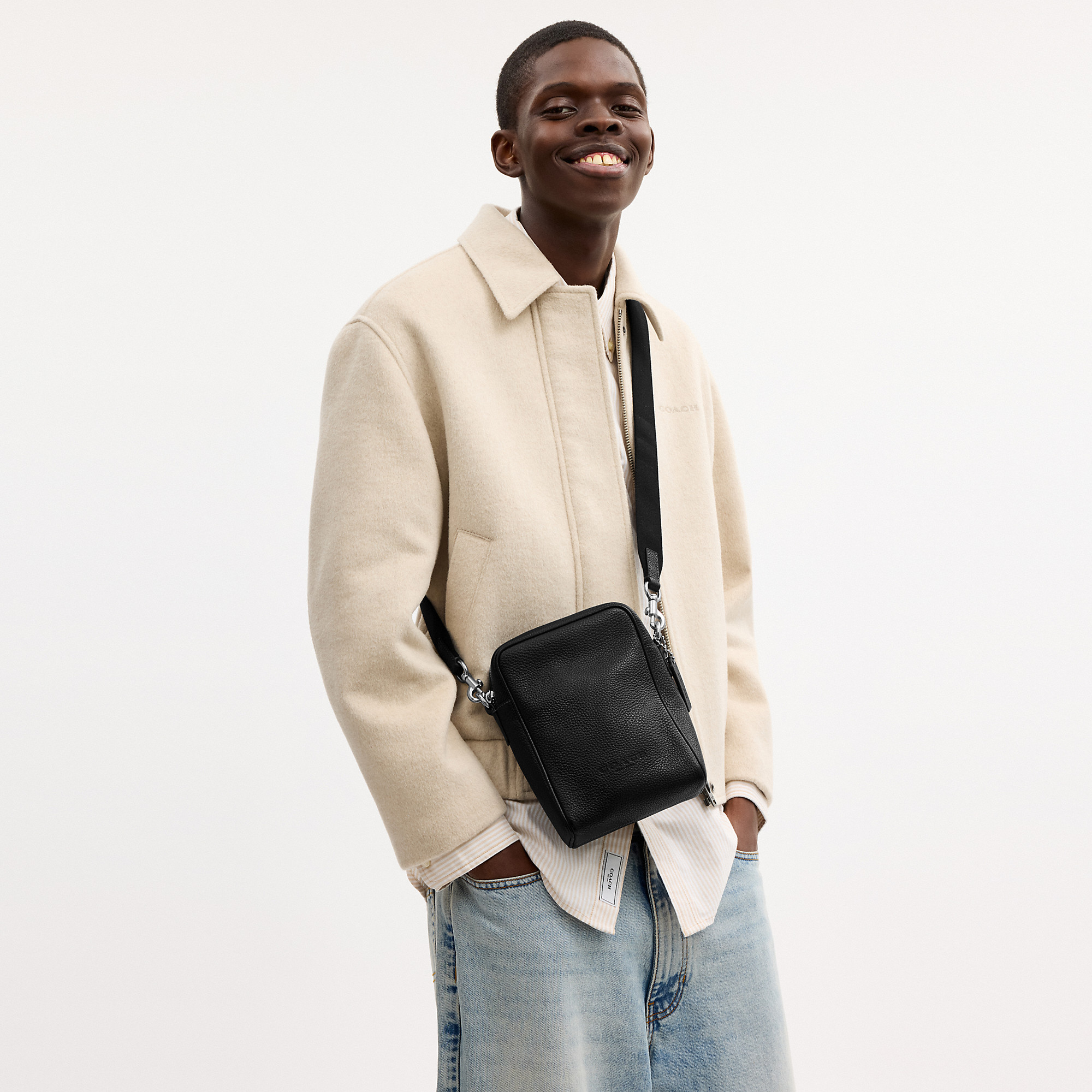 COACH OUTLET Tristan Crossbody Bag 14 in Refined Pebble Leather