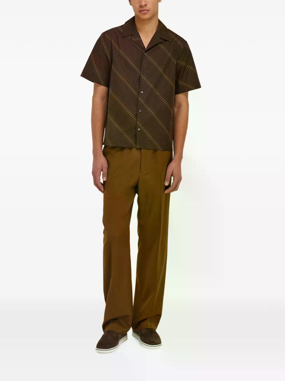 SALVATORE FERRAGAMO short-sleeve bowling shirt