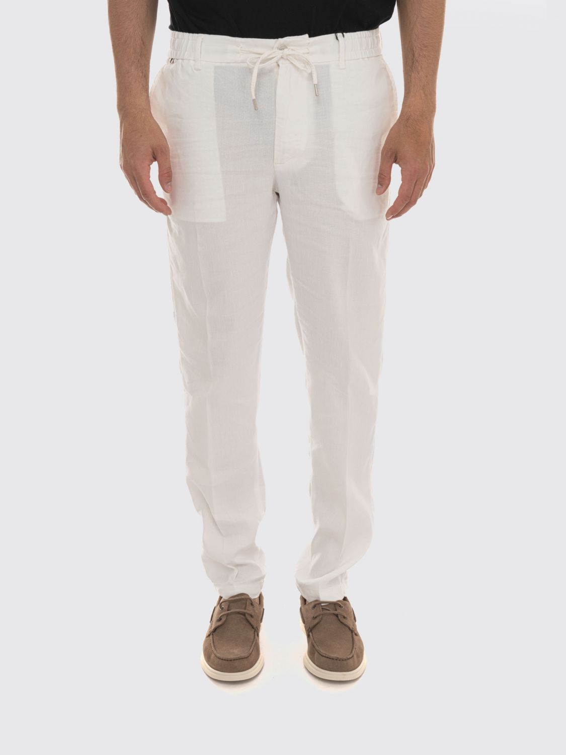 BOSS BOSS Slim Fit Linen Blend Chino Trousers