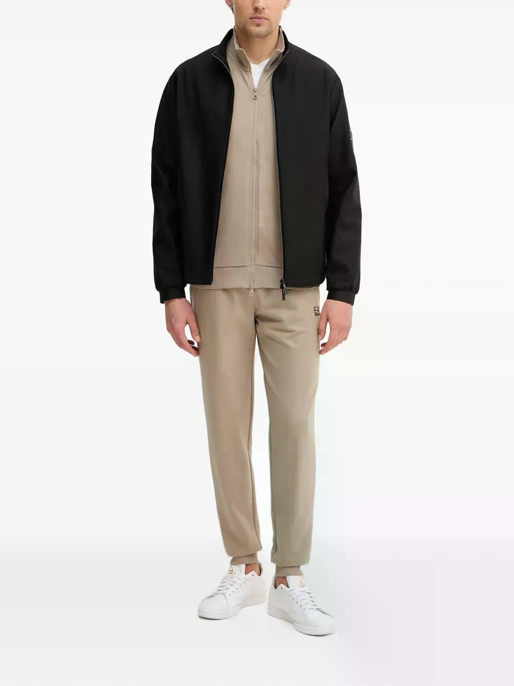 EA7 EA7 Emporio Armani Zipped Geometric Bomber Jacket