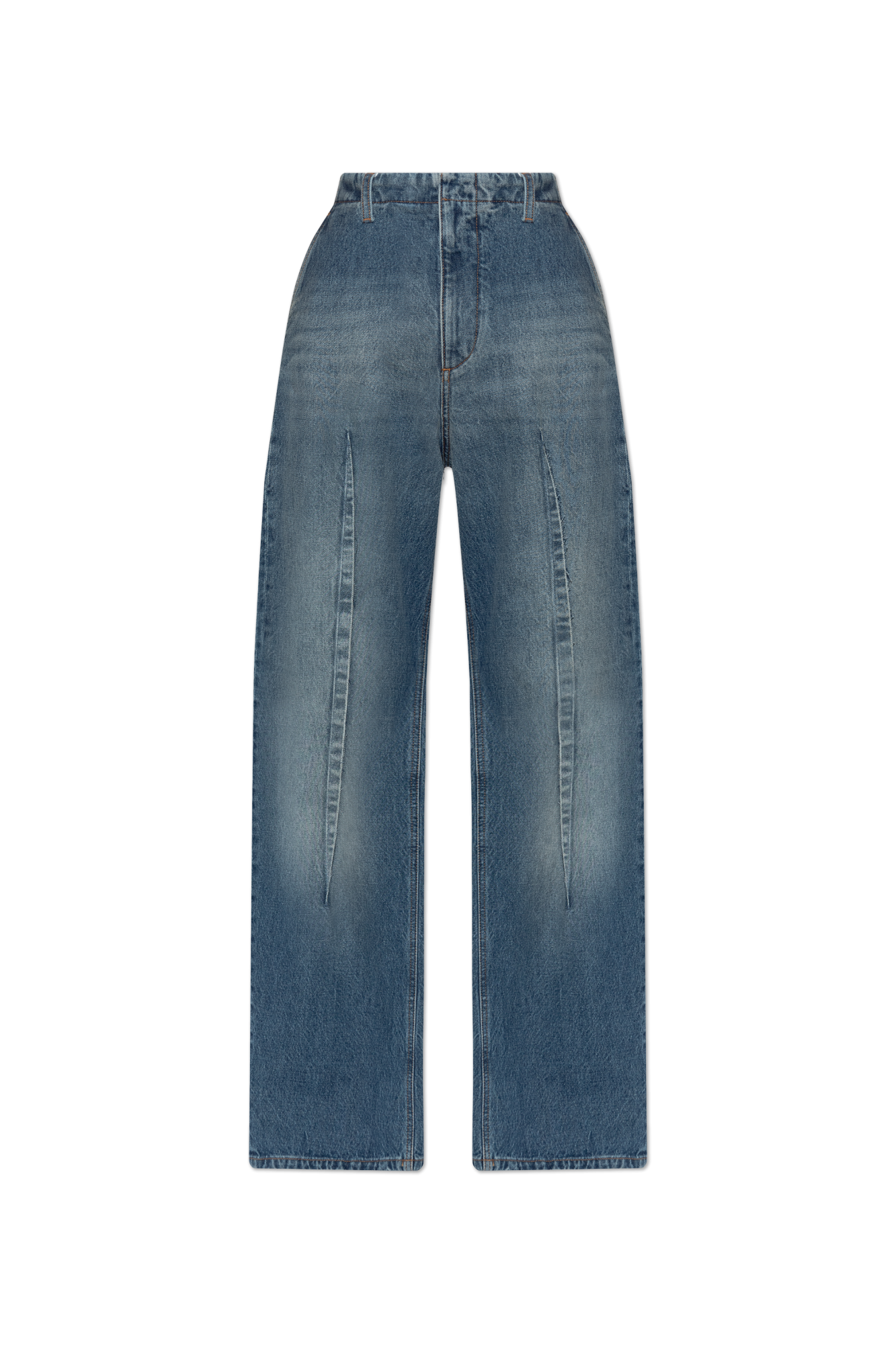 MAISON MARGIELA MM6 Maison Margiela High-Waisted Flared Jeans with Vertical Seam Detailing