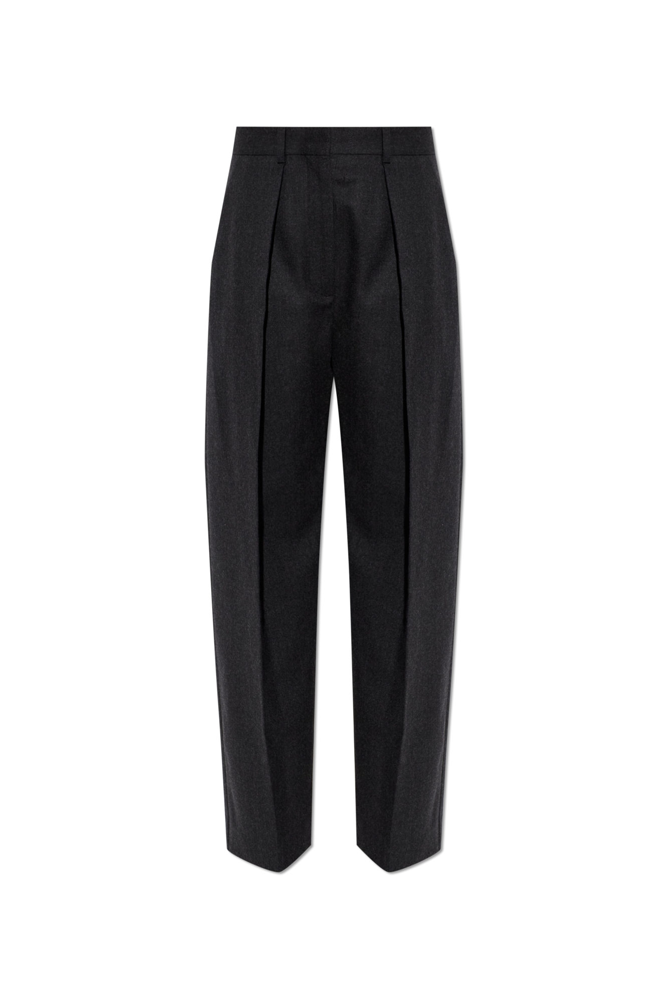 VICTORIA BECKHAM Victoria Beckham Wool Pleated Wide-Leg Trousers