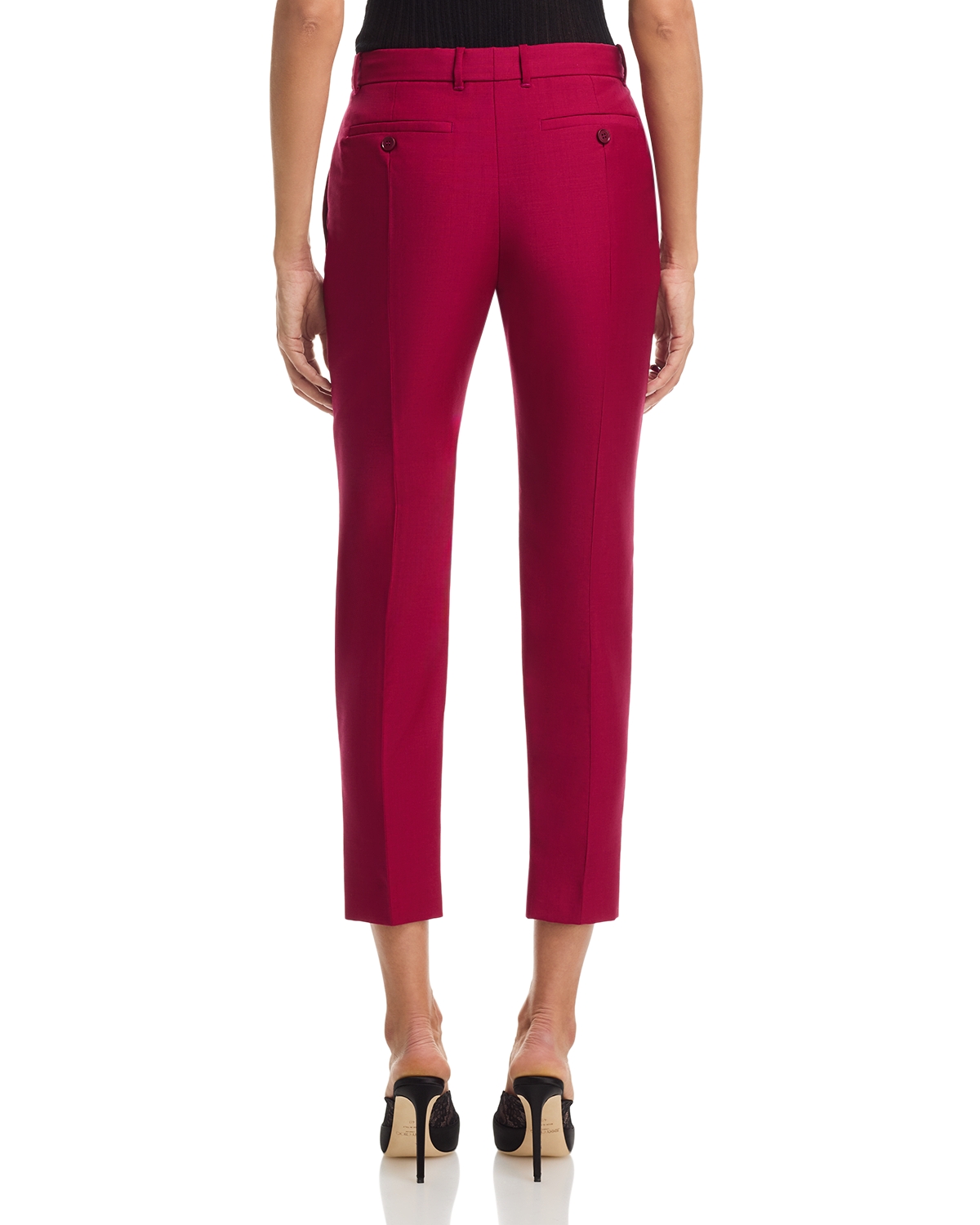ALEXANDER MCQUEEN Tailored Cropped Wool Trousers