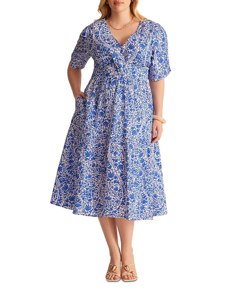 ESTELLE Estelle Plus Paisley Midi Dress