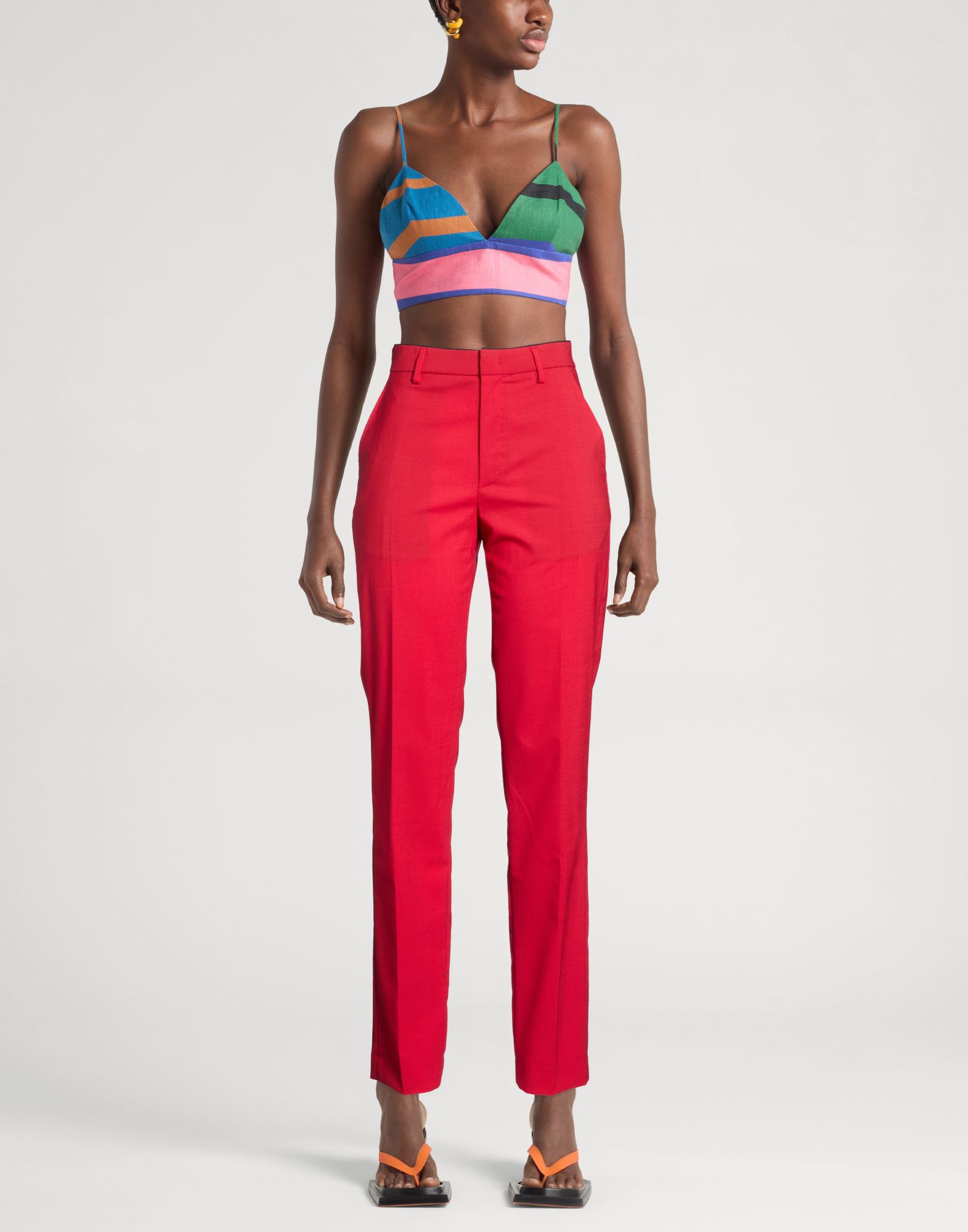 DEPARTMENT 5 DEPARTMENT 5 Red Tapered Wool Blend Pants