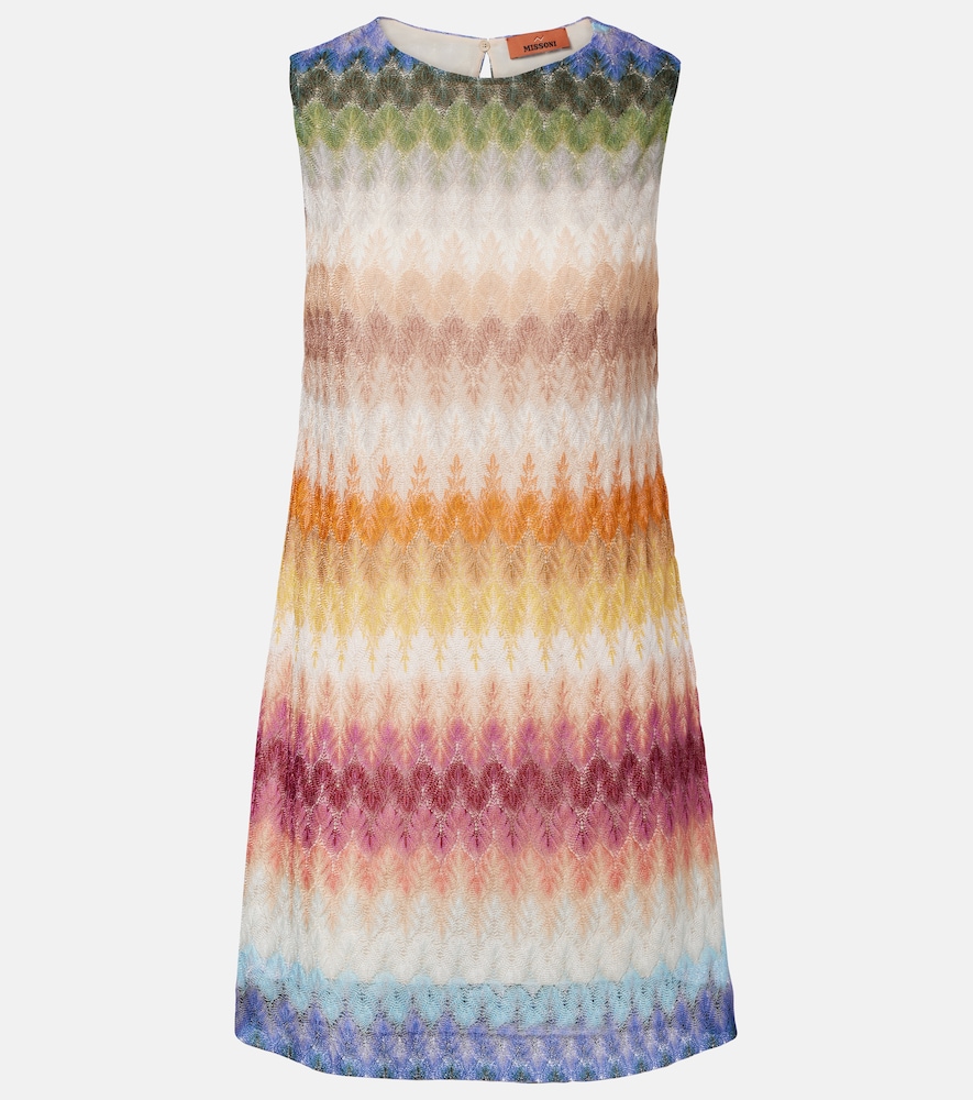 MISSONI Missoni Sleeveless Mini Dress in Multicolor