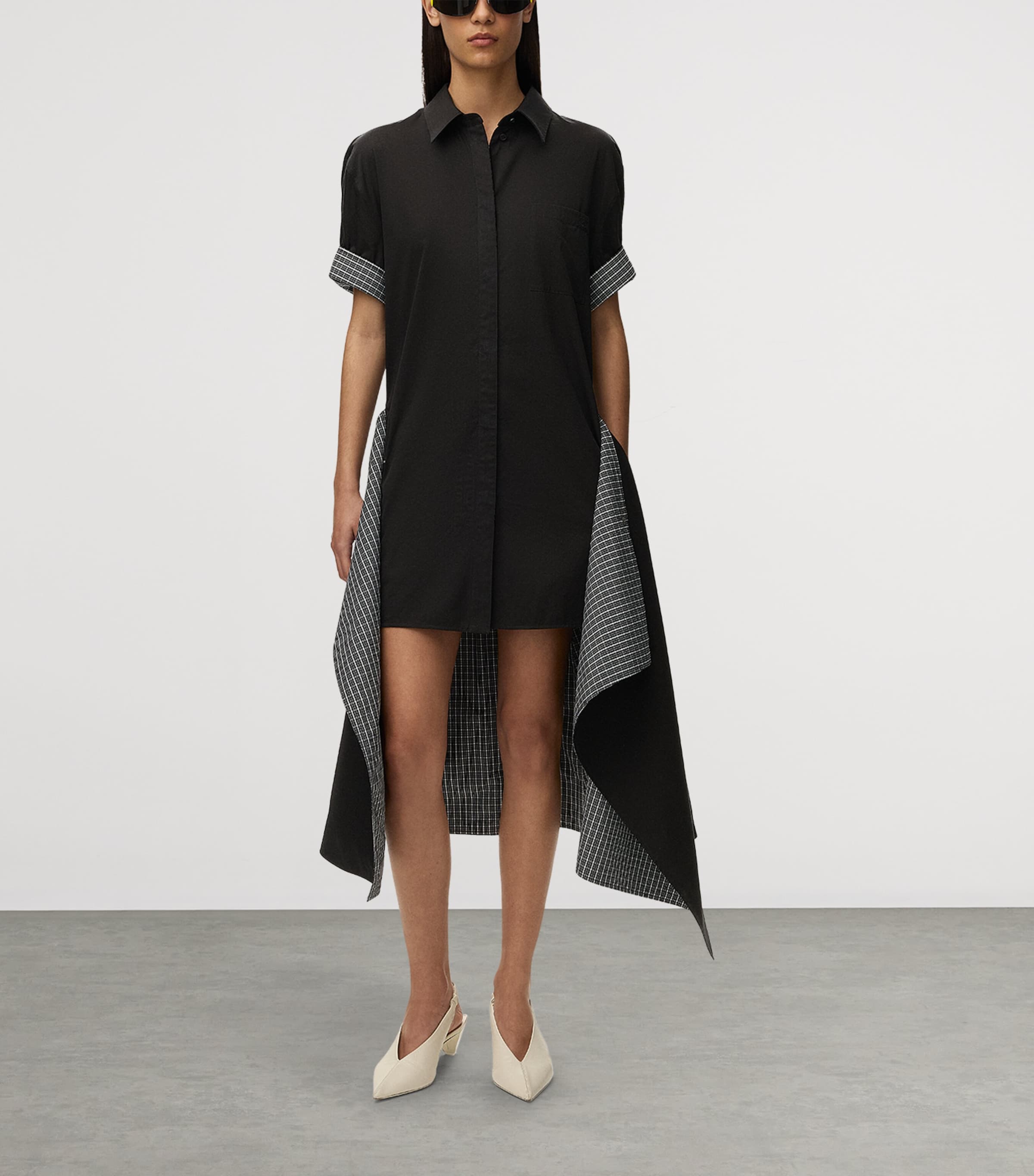 LOEWE Loewe Cotton-Silk Gabardine Midi Shirt Dress