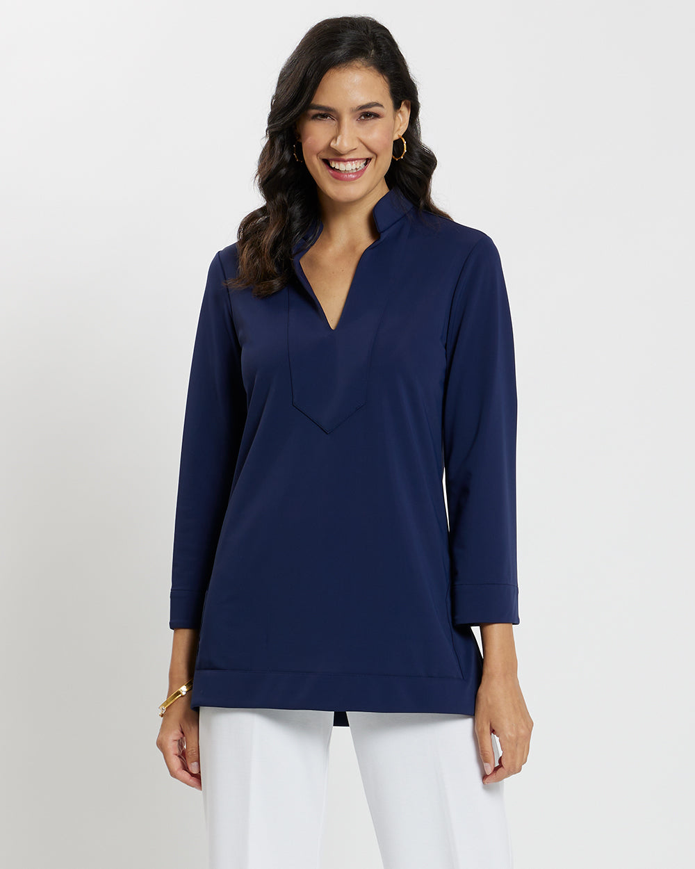 JUDE CONNALLY Jude Connally Long-Sleeve Tunic Top with Side Vents