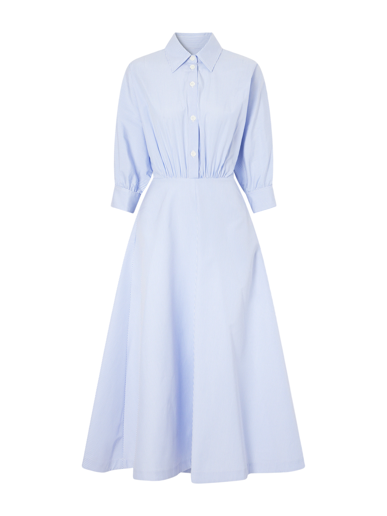 ALTUZARRA Altuzarra Striped Cotton-Poplin Shirt Dress