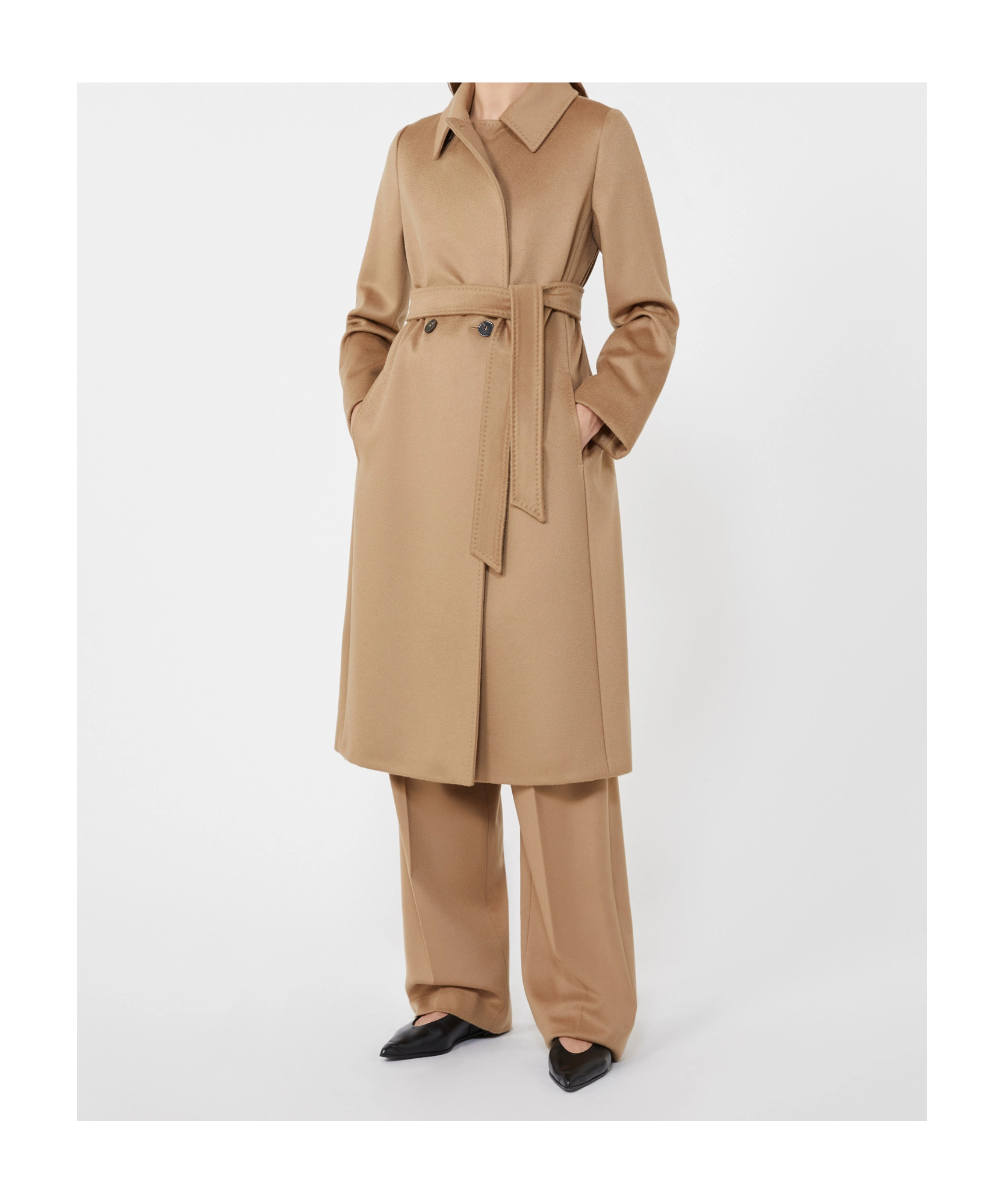MAX MARA Max Mara Studio Belted Wool Coat