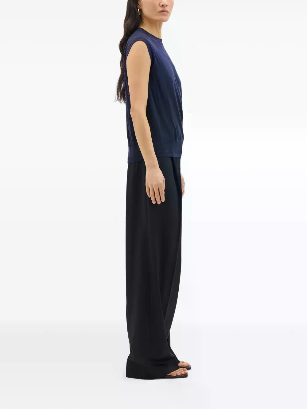 ANOTHER TOMORROW Another Tomorrow Sleeveless Wool Top