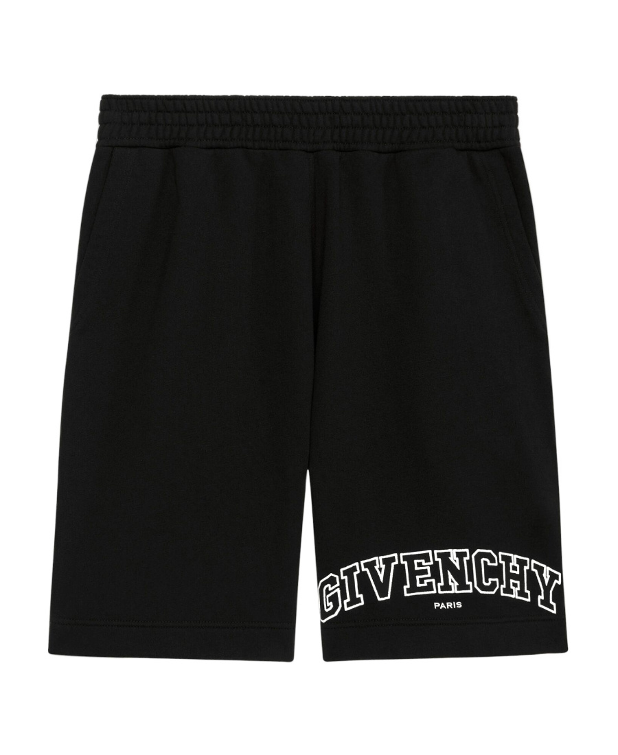 GIVENCHY Givenchy Logo Embroidered Elastic Waist Shorts